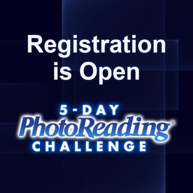 Register Now For The 5-Day PhotoReading Challenge | Personal ...